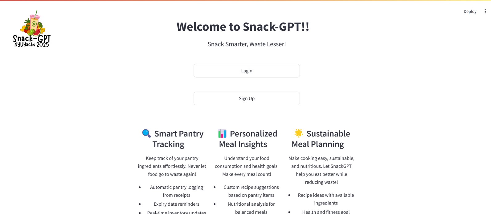 Snack-GPT | Devpost