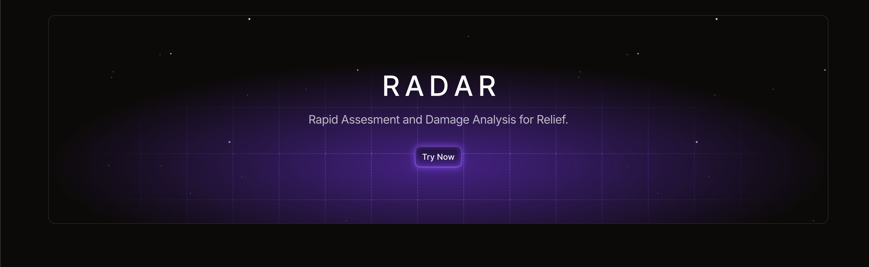 RADAR: Rapid Assesment and Damage Analysis for Relief | Devpost