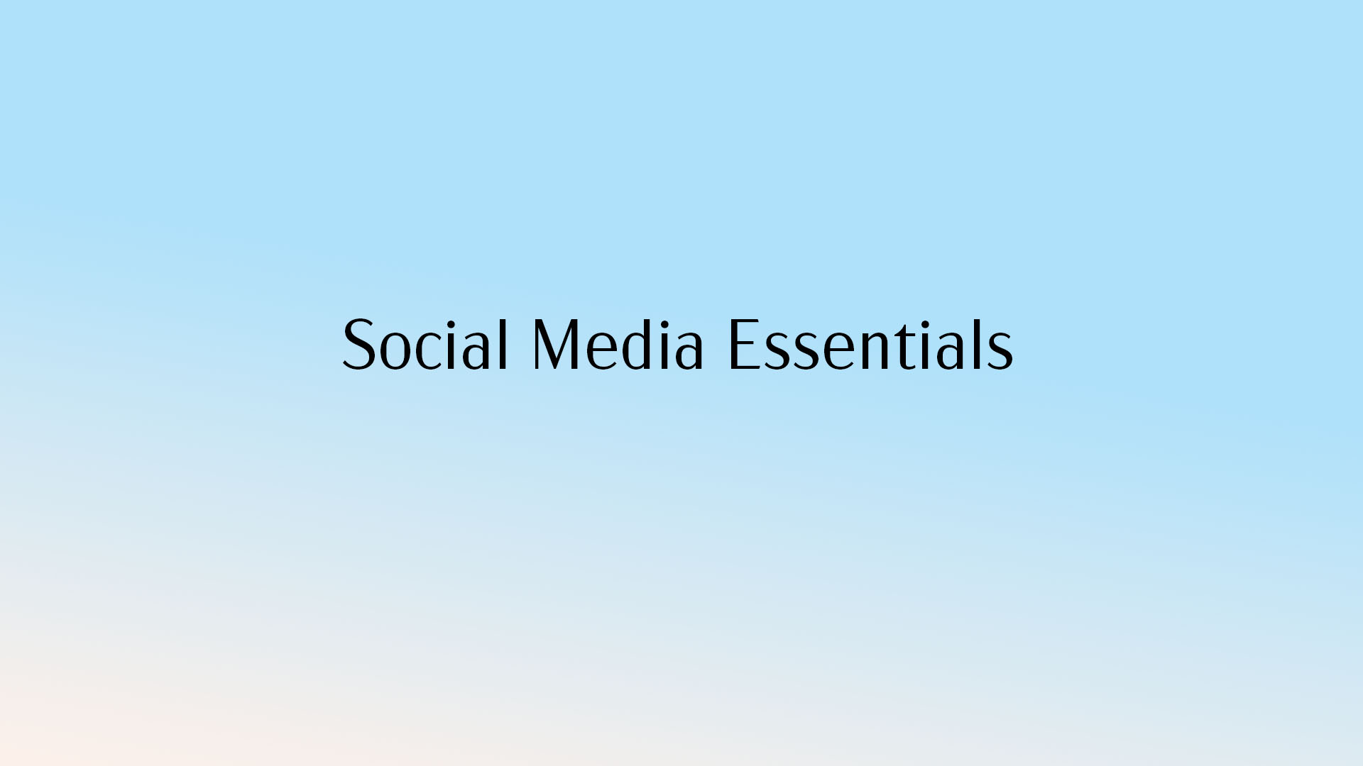 Social Media Essentials | Devpost