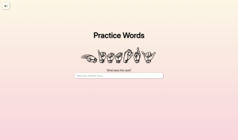 ASLearn | quickly learn ASL! | Devpost