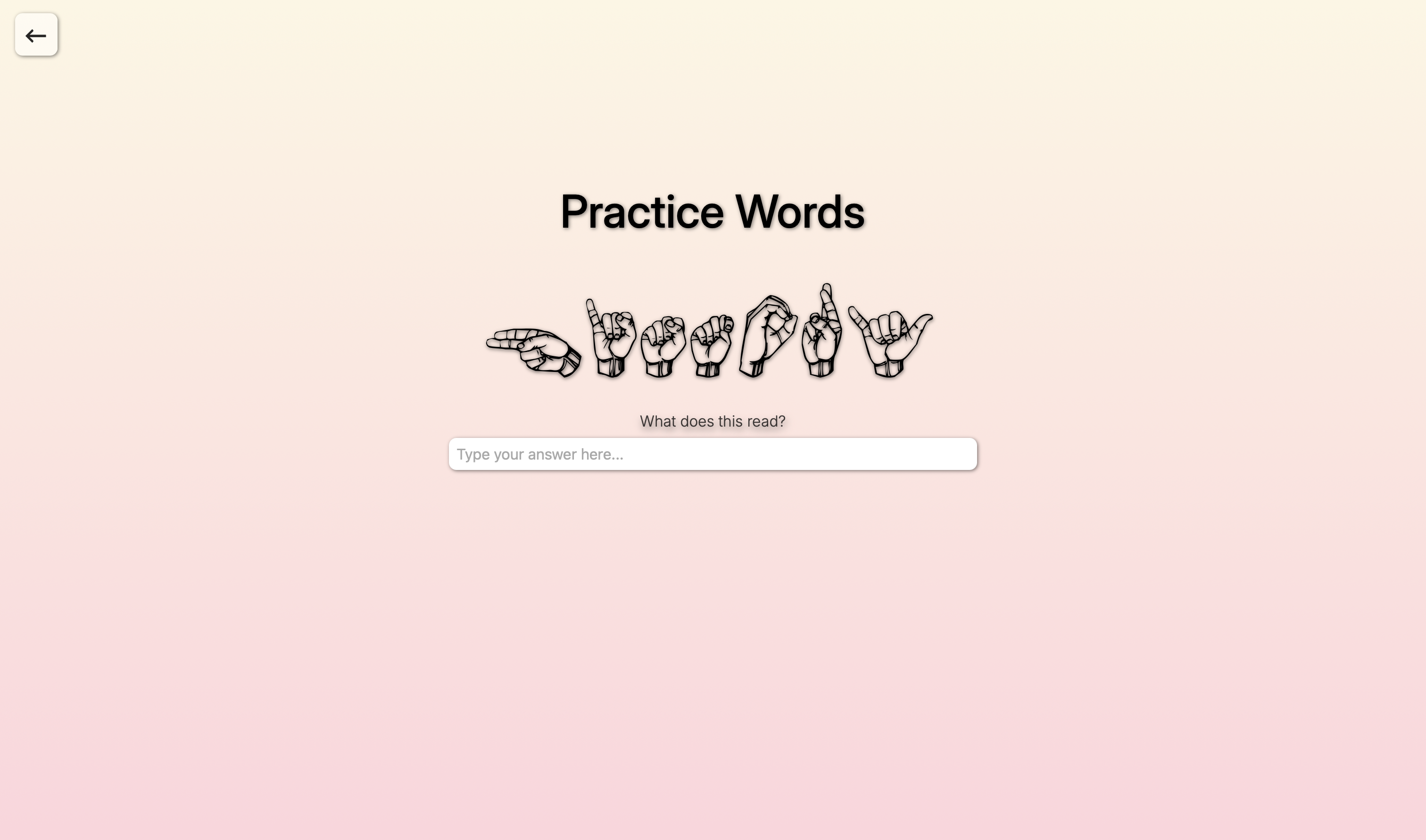 ASLearn | quickly learn ASL! | Devpost