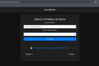 Sync&Solve | Devpost