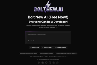Bolt New AI coding | Devpost