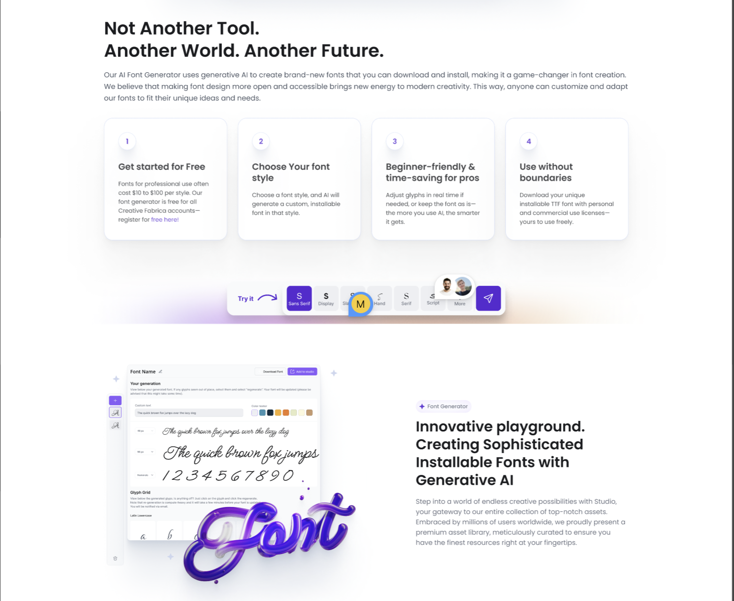 Creative Fabrica Font Generator | Devpost