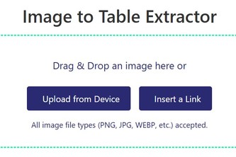 Image to Table Converter Online | Devpost