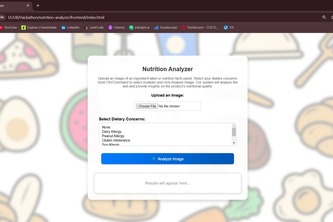 Nutrition Analyzer Web App | Devpost