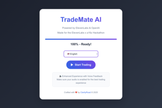 TradeMate - The Intelligent Voice-Enabled Trading Assistant | Devpost