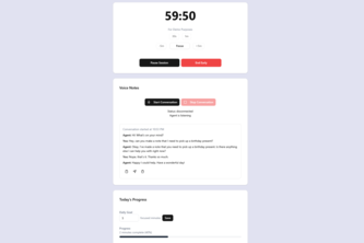 Focused Web App with Voice Agent Using ElevenLabs | Devpost
