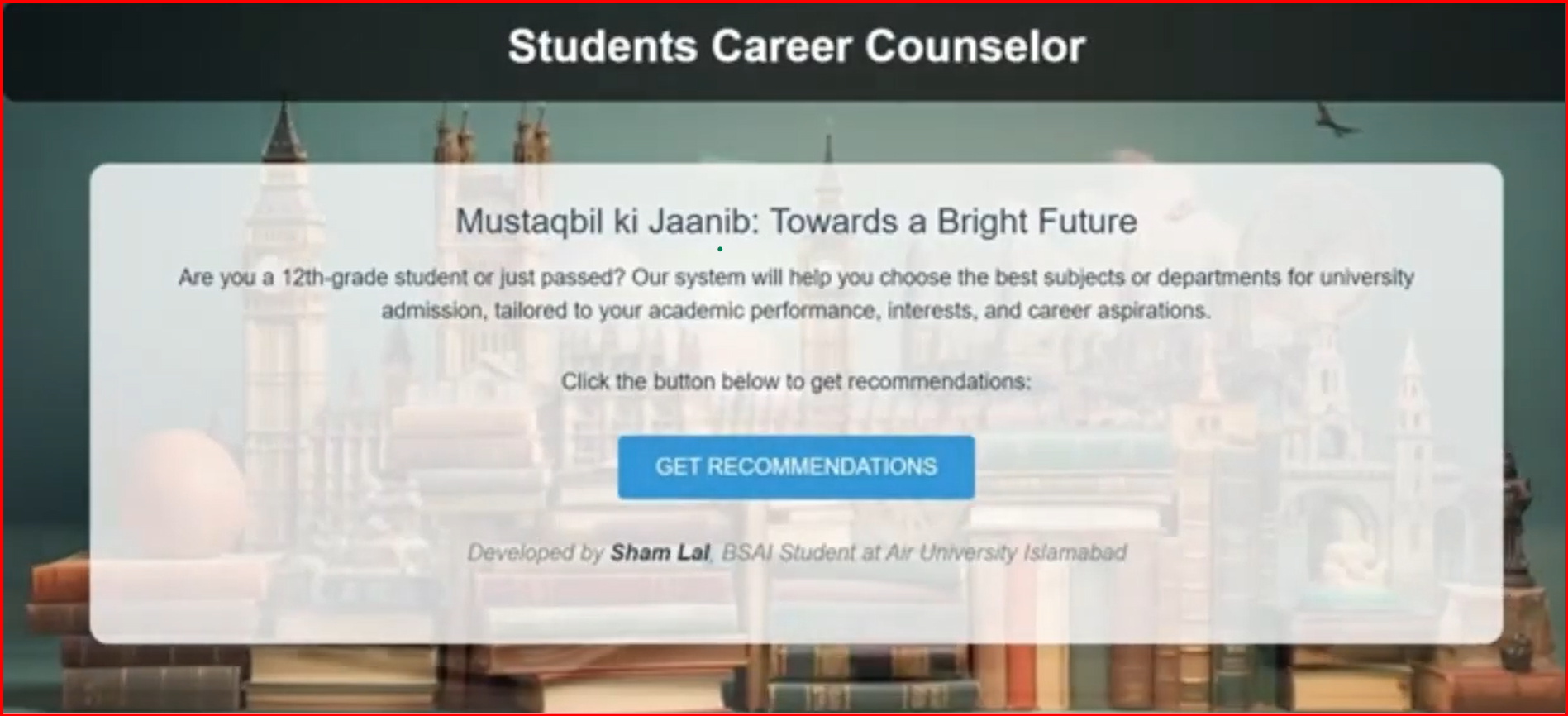 Students Career Counselor | Devpost