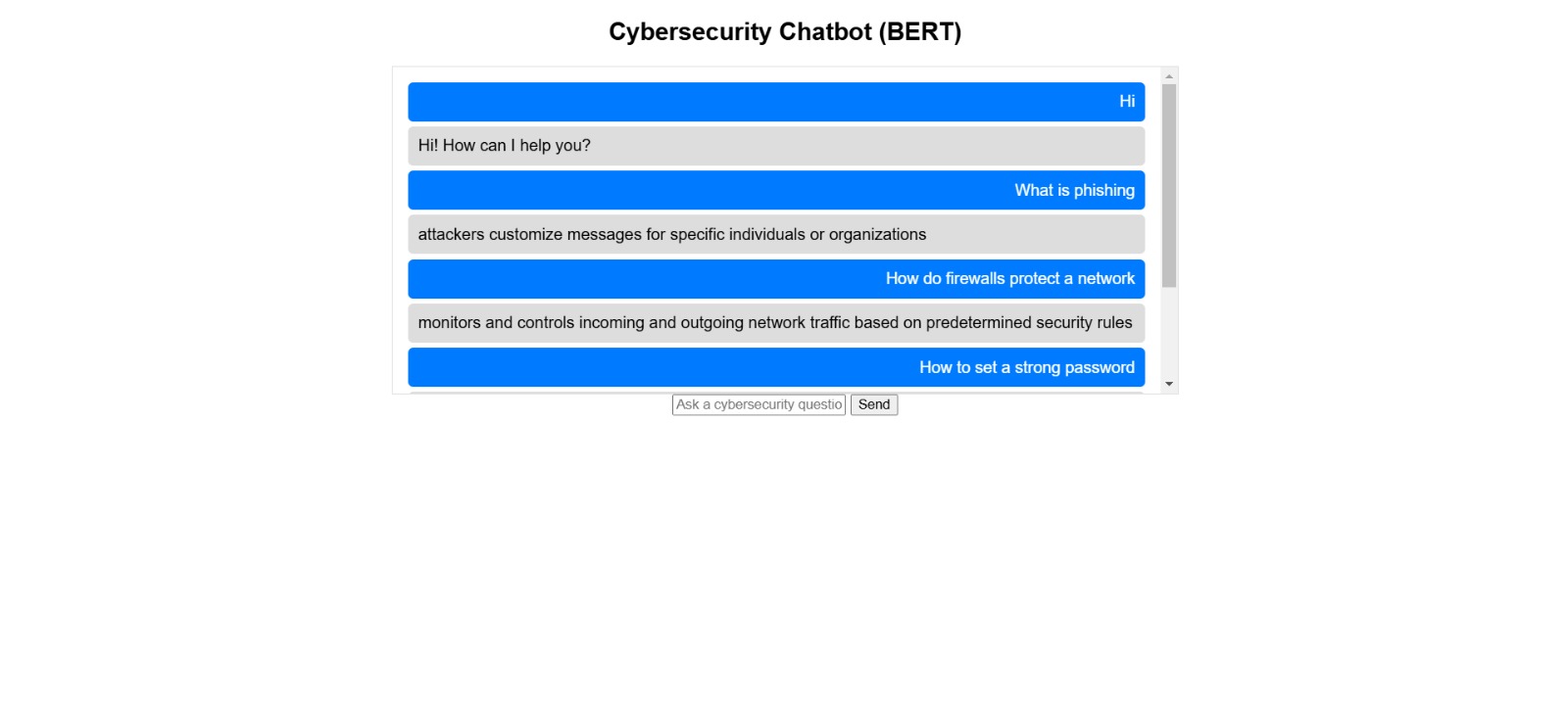 Cybersecurity chatbot | Devpost