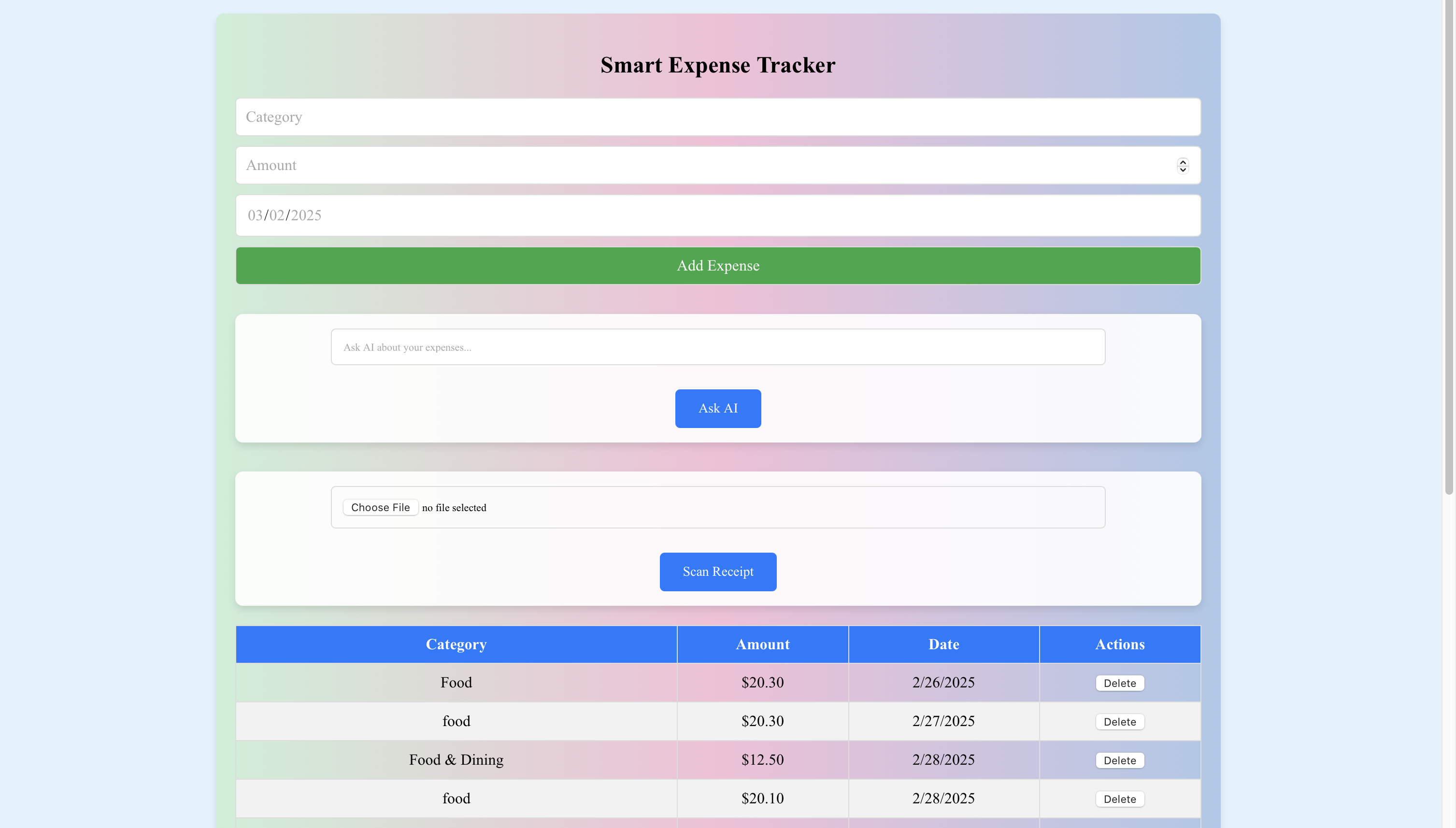 Smart Expense Tracker | Devpost