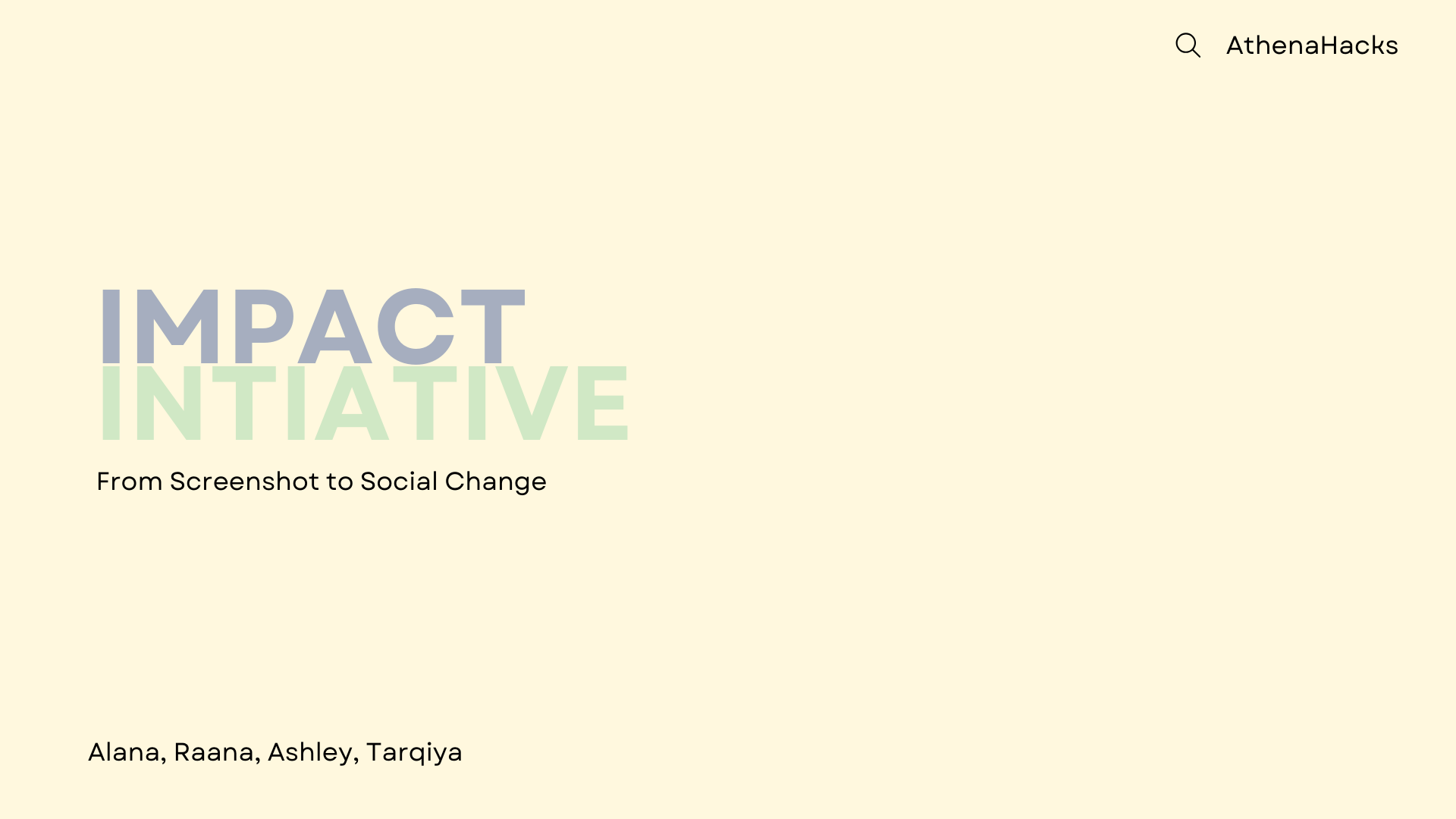 Impact Initiative | Devpost