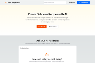Meal Prep Helper | Devpost