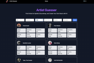 Artist Guesser | Devpost