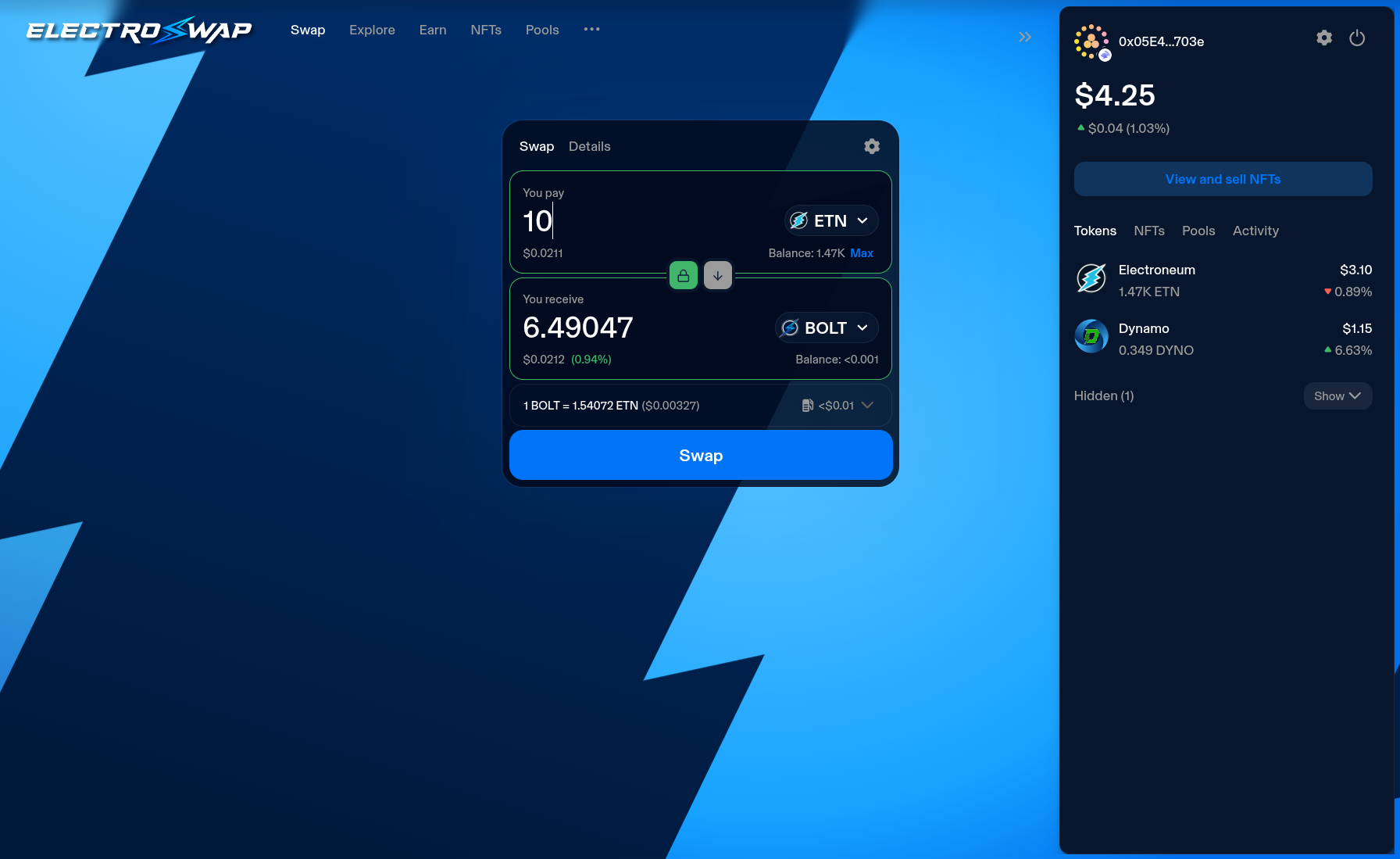 ElectroSwap - Electroneum DEX | Devpost