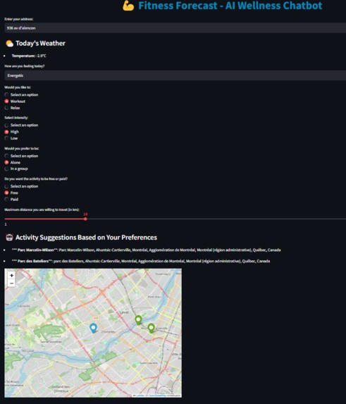 Fitness Forecast – Your AI-Powered Activity Guide! | Devpost