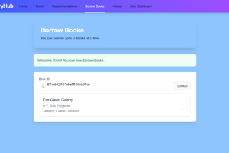LIBRARY MANAGEMENT SYSTEM | Devpost