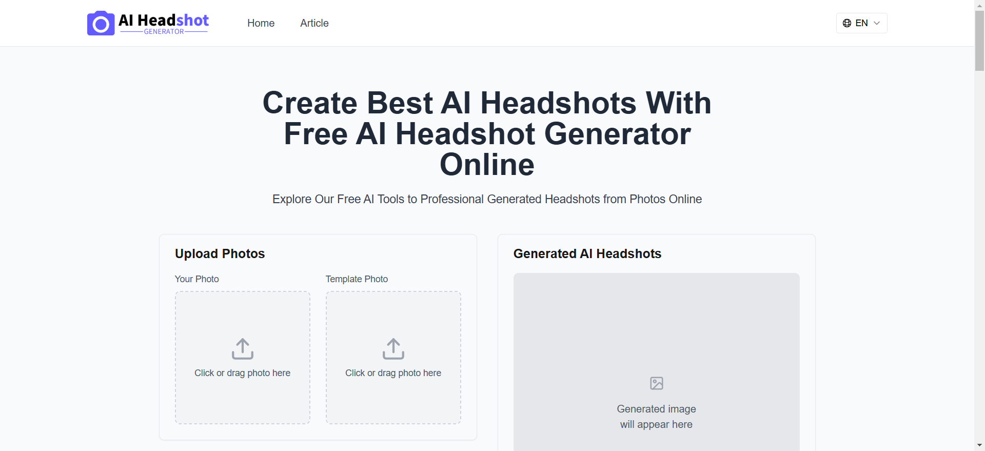 Free AI Headshot Generator | Devpost