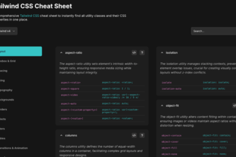 Tailwind CSS Cheat Sheet | Devpost
