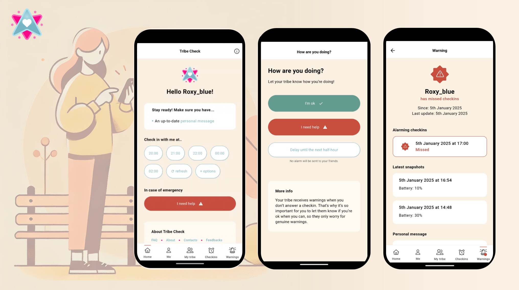Tribe Check - Anonymous Safety | Devpost