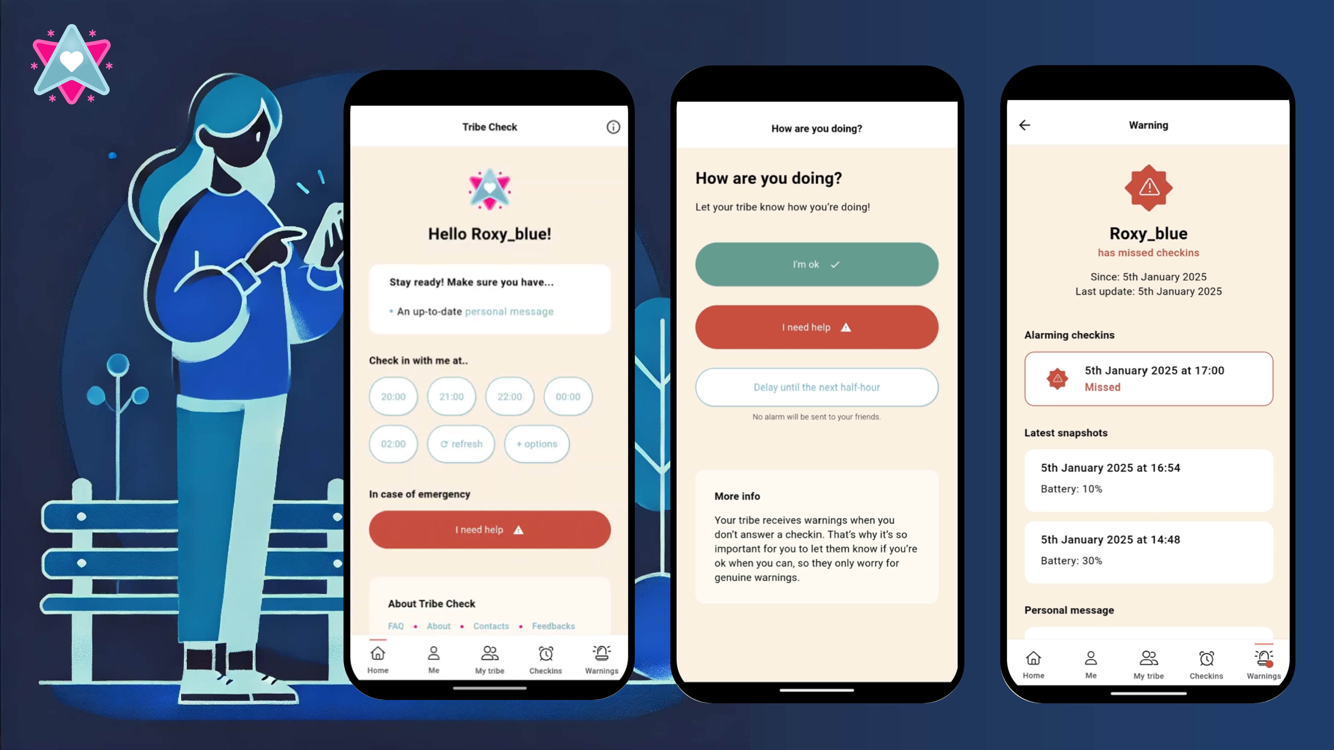 Tribe Check - Anonymous Safety | Devpost