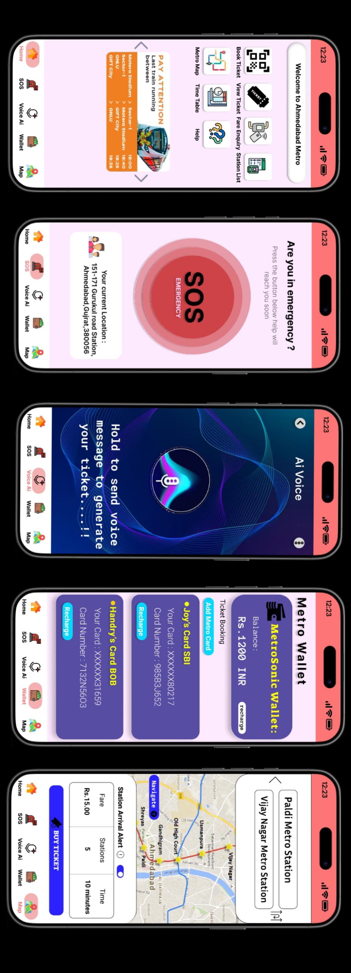 Ahmedabad metro App design | Devpost