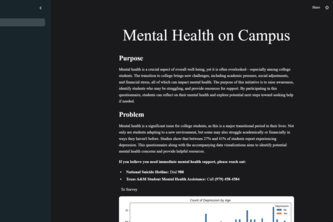 Depression Awareness Project | Devpost