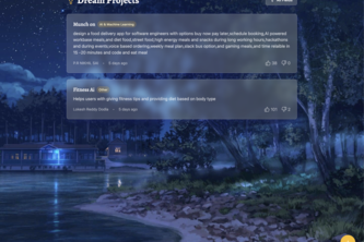 Dream Projects | Devpost