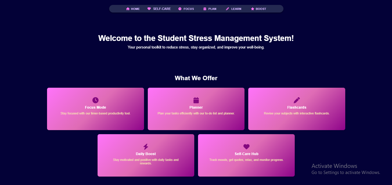 STRESS MANAGEMENT SYTEM | Devpost