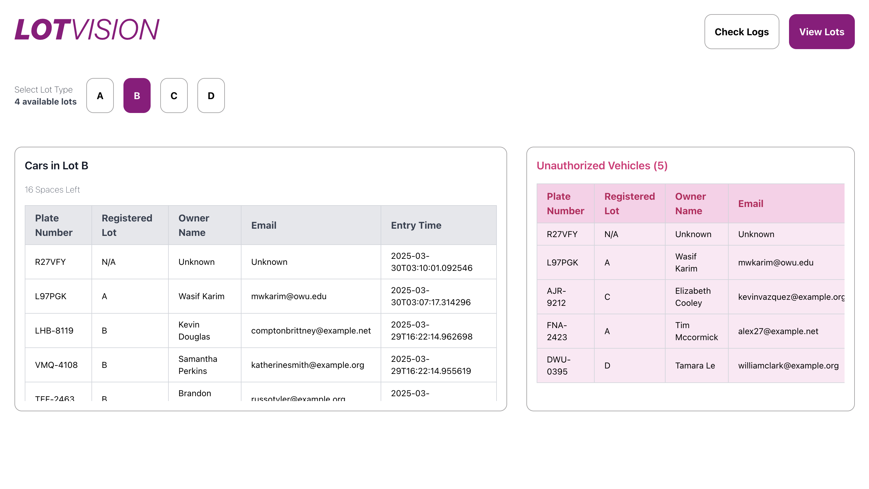 Lot Vision | Devpost