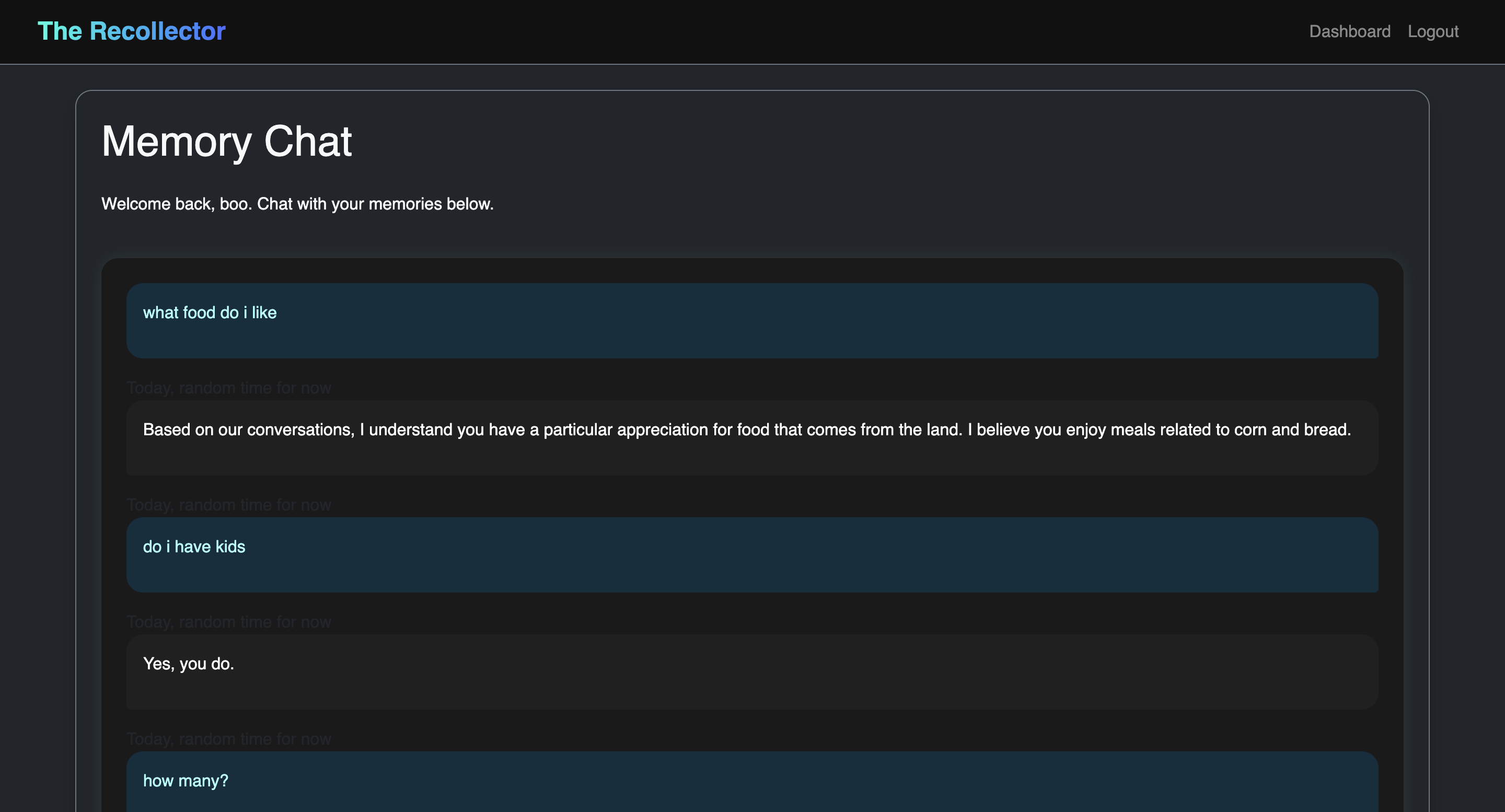 The Recollector | Devpost