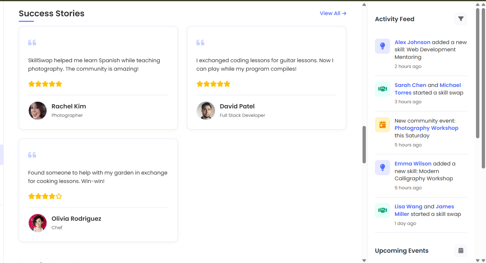 Community Skill Swap | Devpost