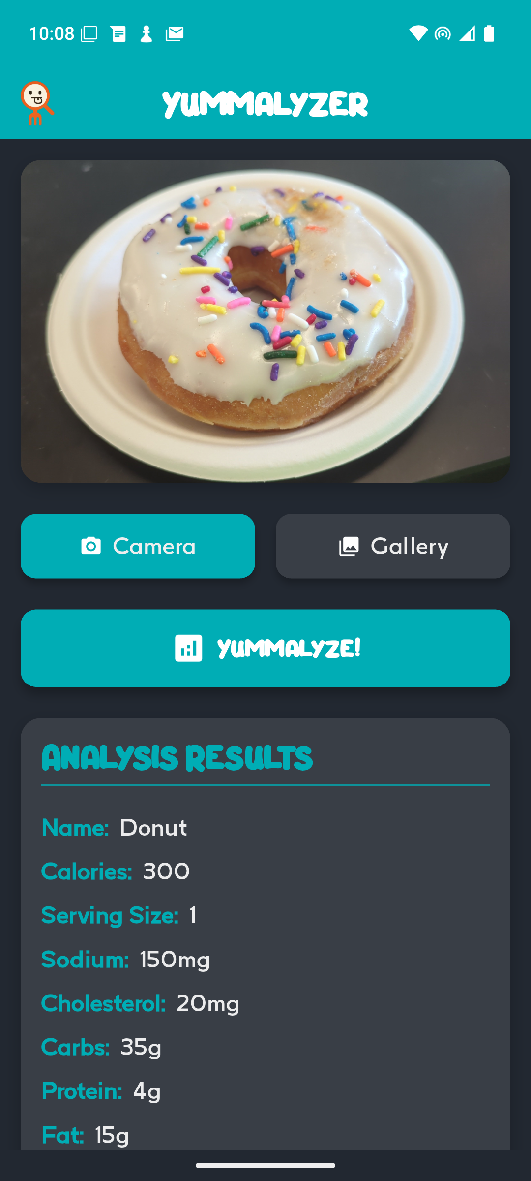 Yummalyzer - The Food Analyzer | Devpost