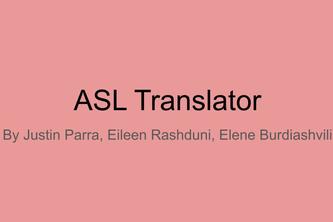 ASL Translator | Devpost