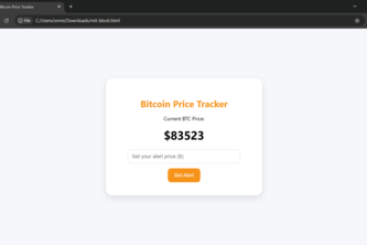 Bitcoin price tracker | Devpost