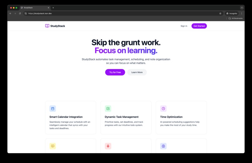 StudyStAcK | Devpost