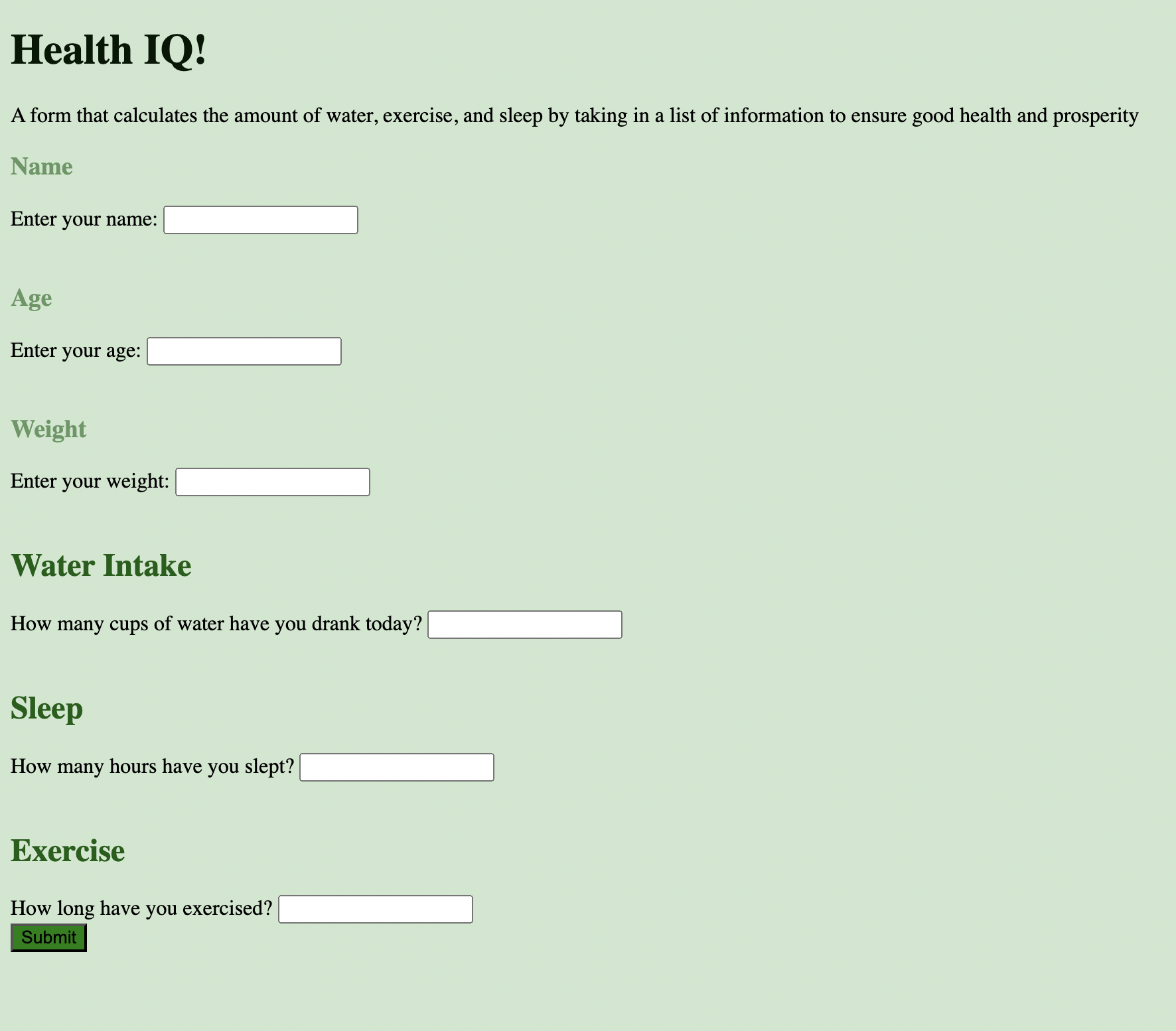 Health IQ! | Devpost