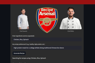 Recipe Arsenal | Devpost