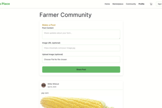 Farmer's Place | Devpost