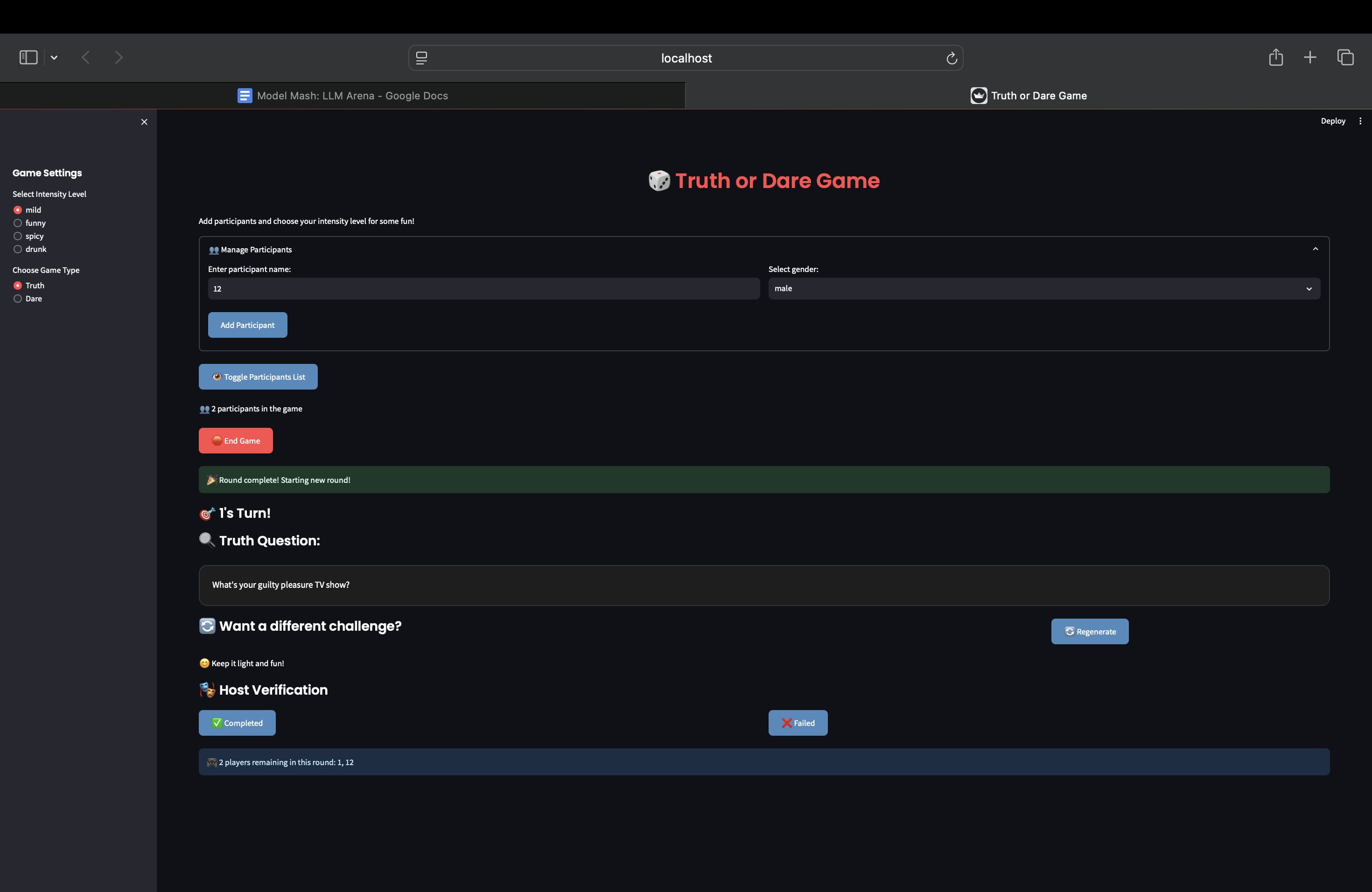 Truth or Dare AI | Devpost