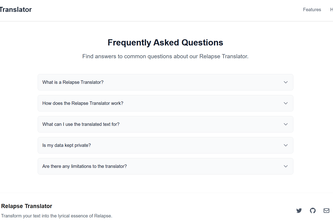 relapse translator | Devpost