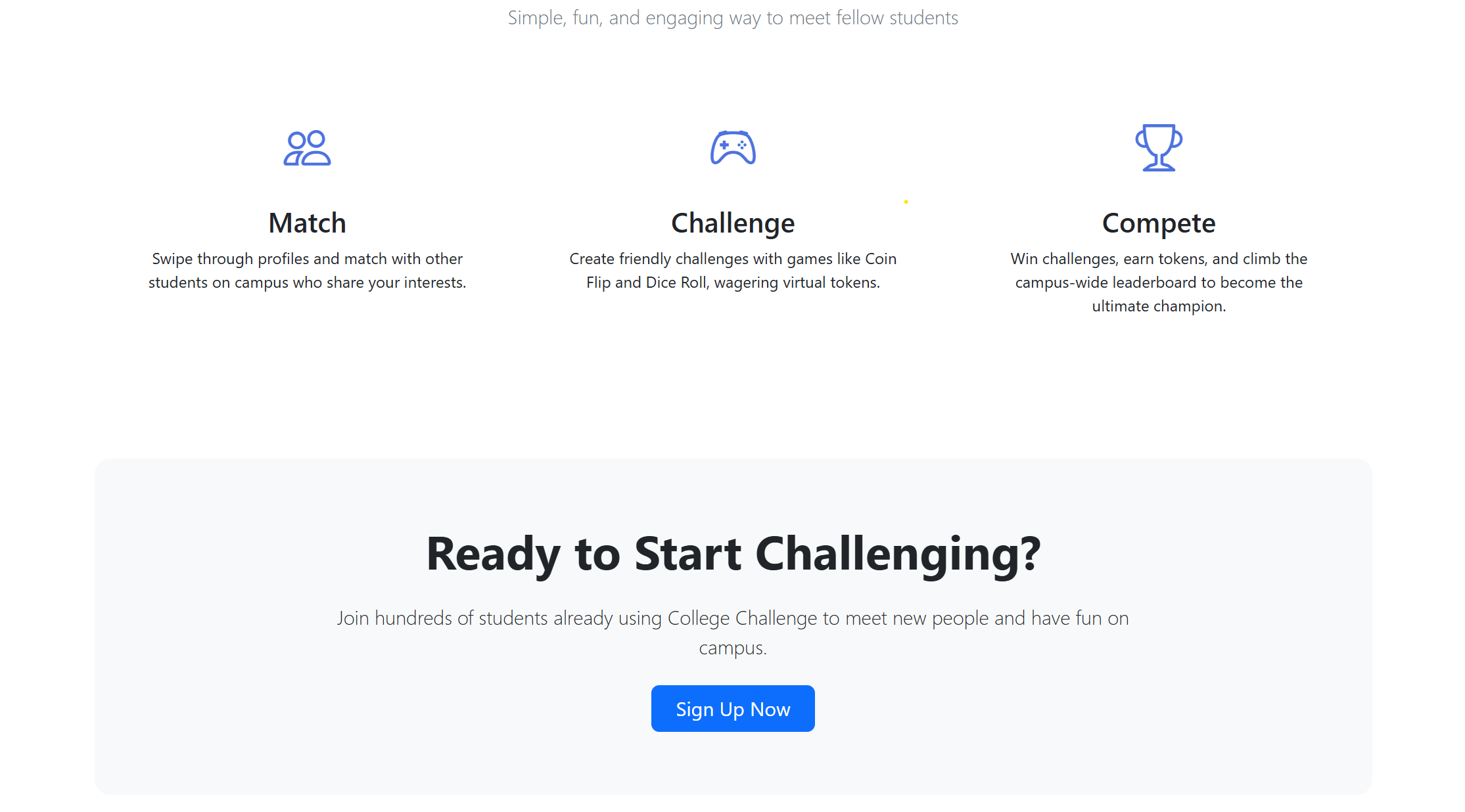 College Challenge | Devpost