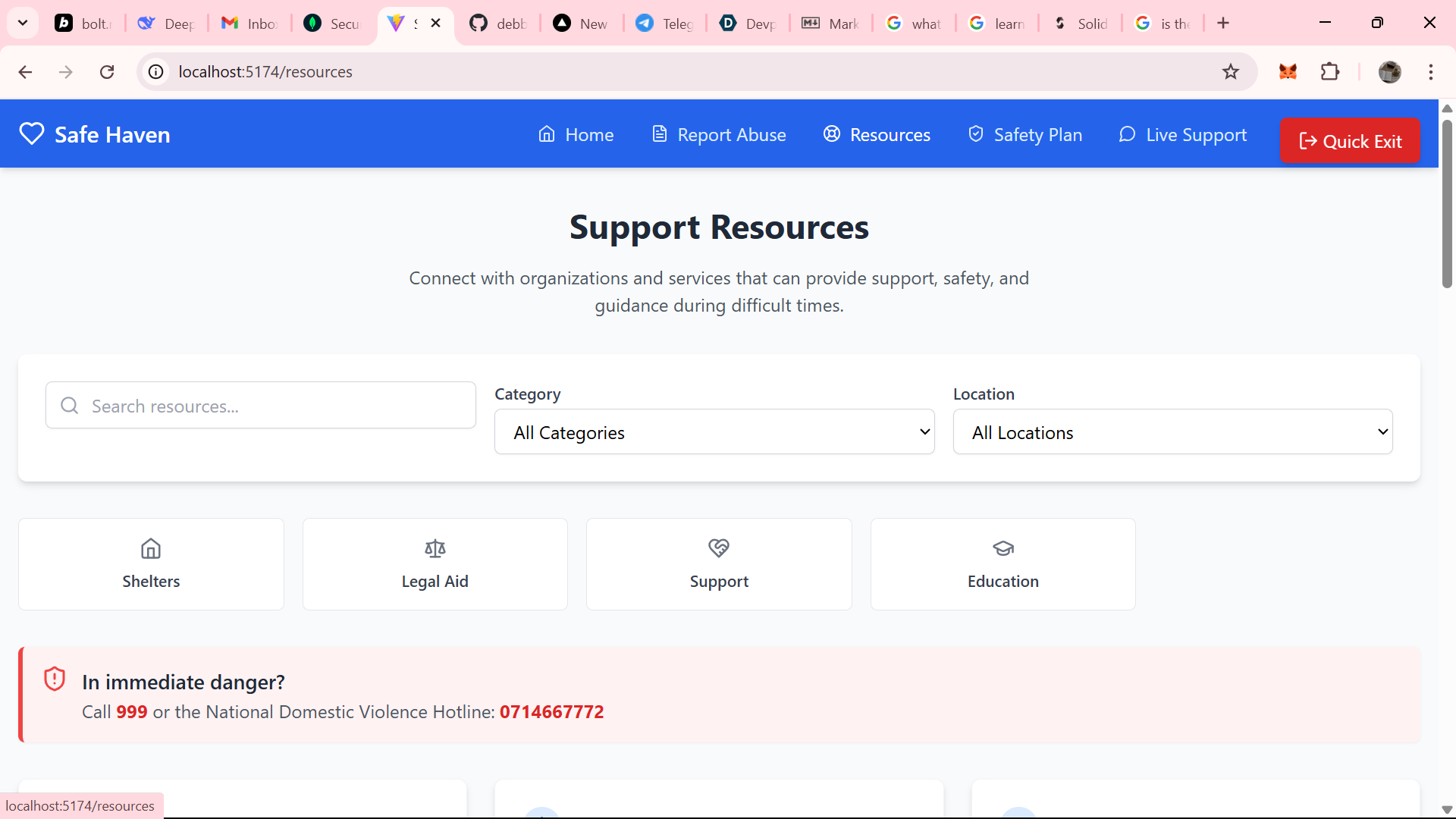 Safe Haven | Devpost