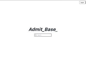 Admit_Base | Devpost