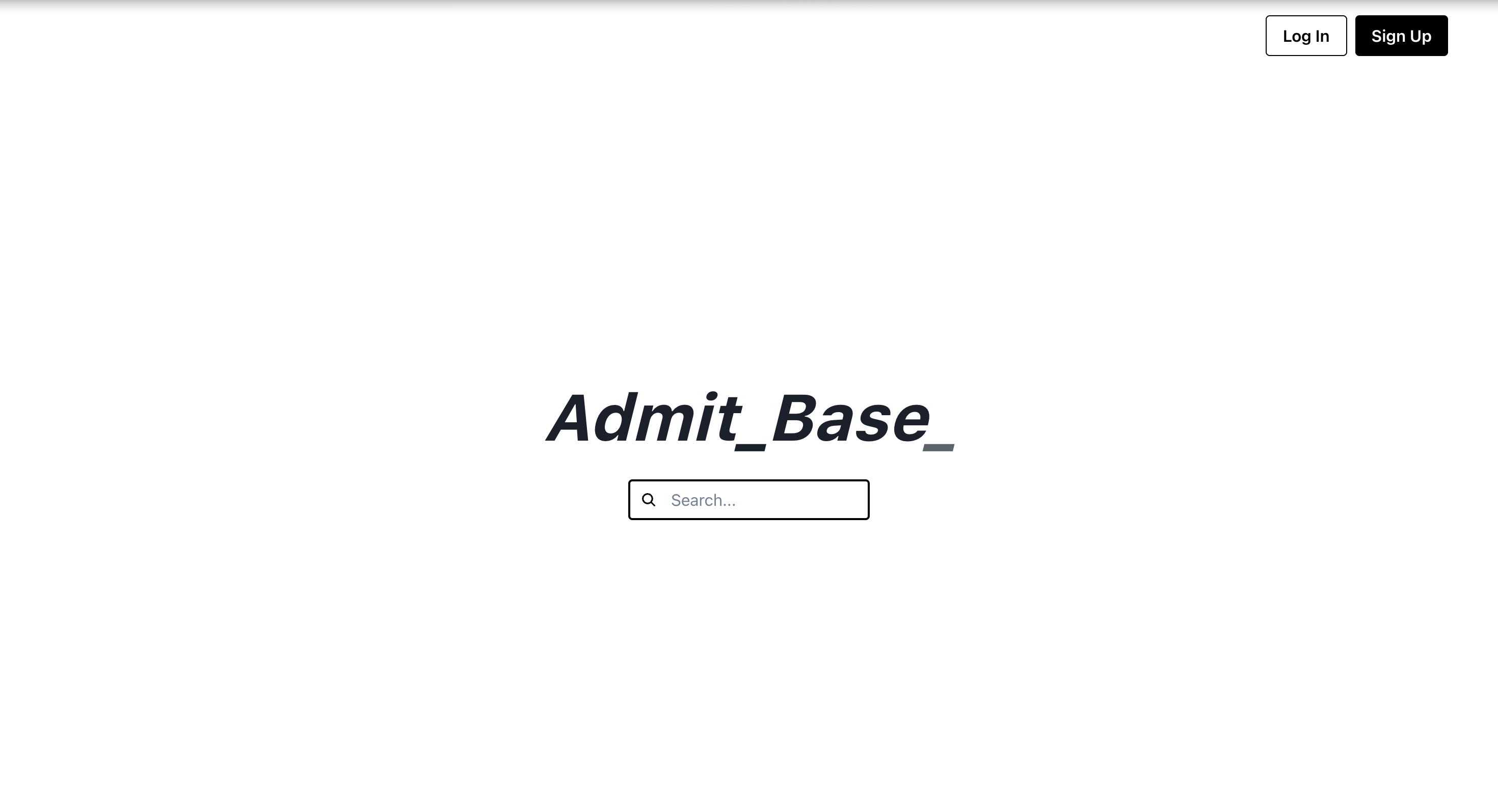Admit_Base | Devpost