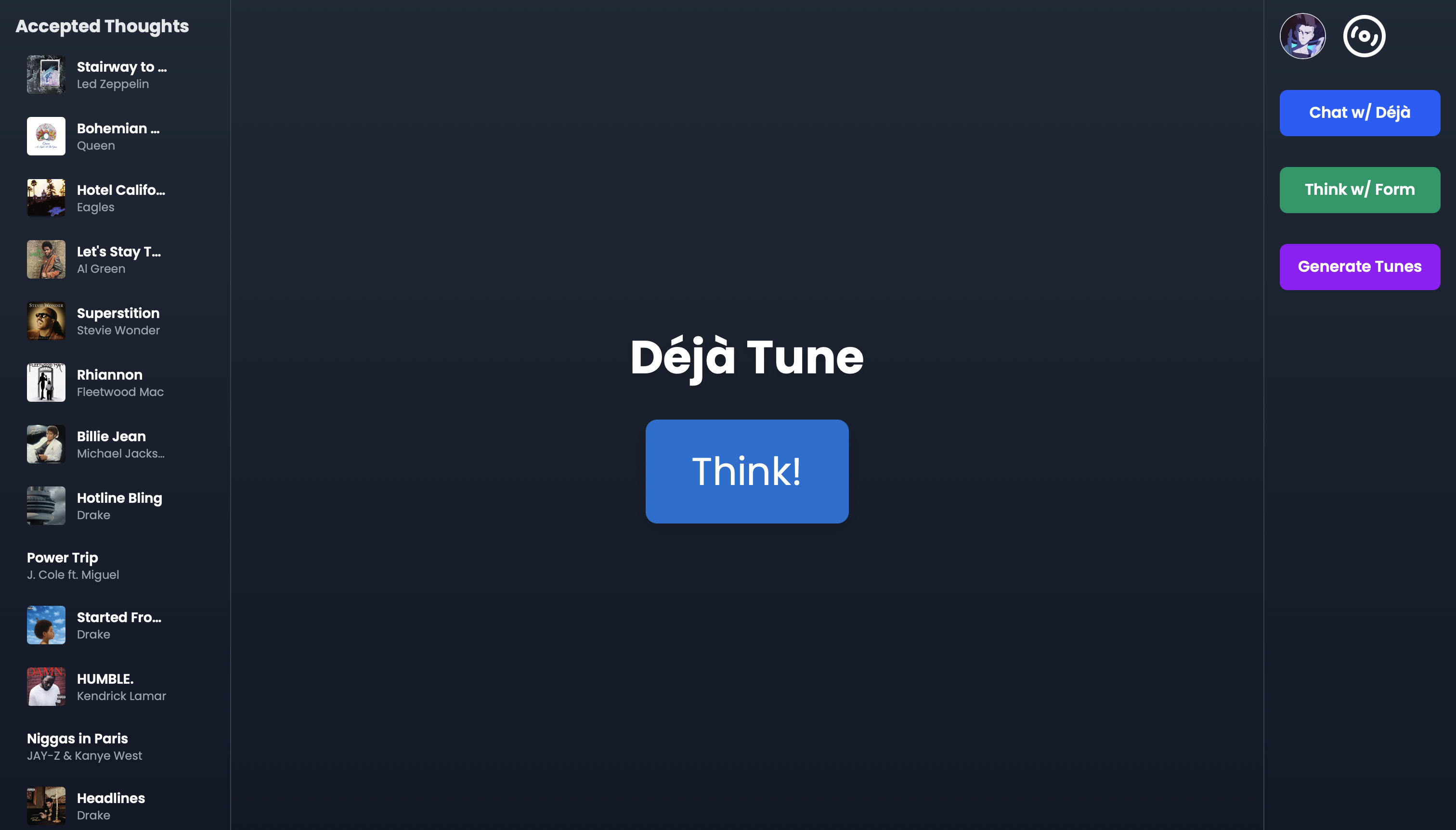 Déjà Tune | Devpost