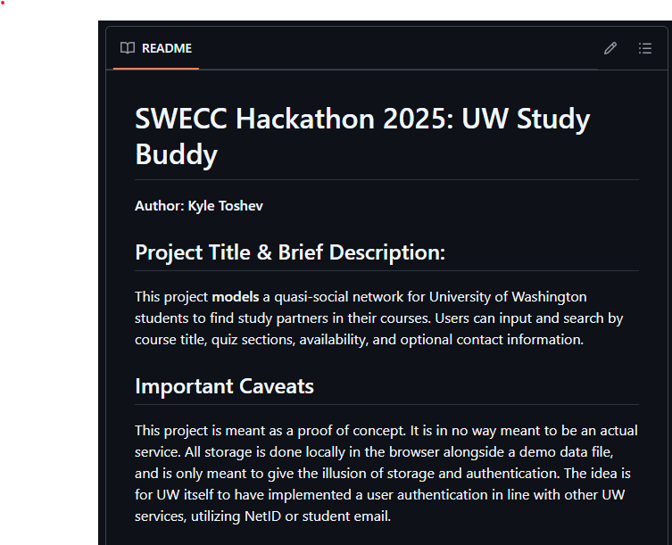 UW Study Buddy | Devpost
