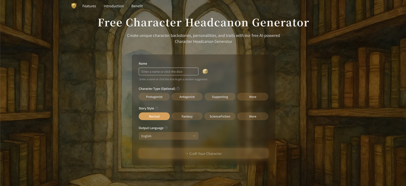Character Headcanon Generator | Devpost