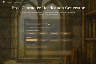 Character Headcanon Generator | Devpost