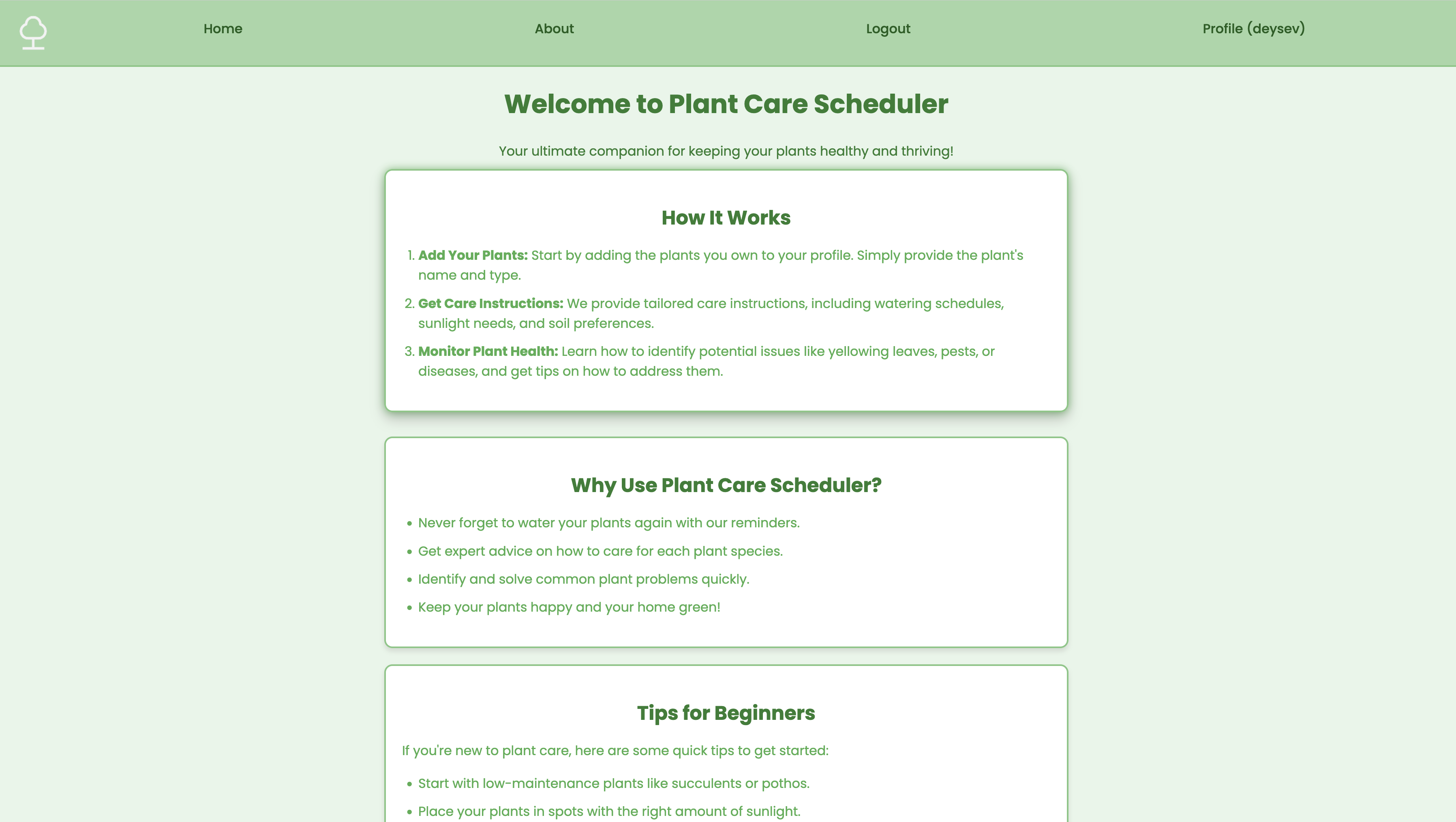 Plant Care Scheduler | Devpost